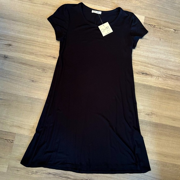 Olivia Rae | Dresses | Nwt Olivia Rae Black Tshirt Swing Dress | Poshmark